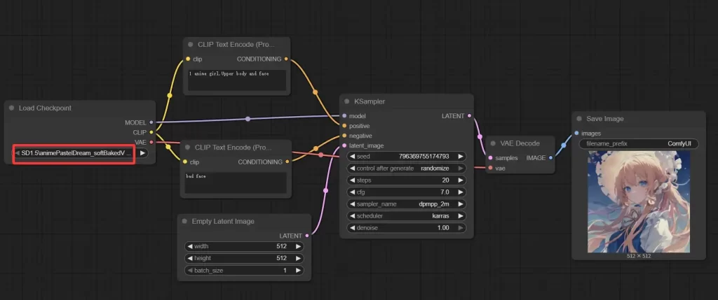 ComfyUI 使用 ControlNet 动漫线稿生成教程｜lineart_anime 模型实战 | 幽络源
